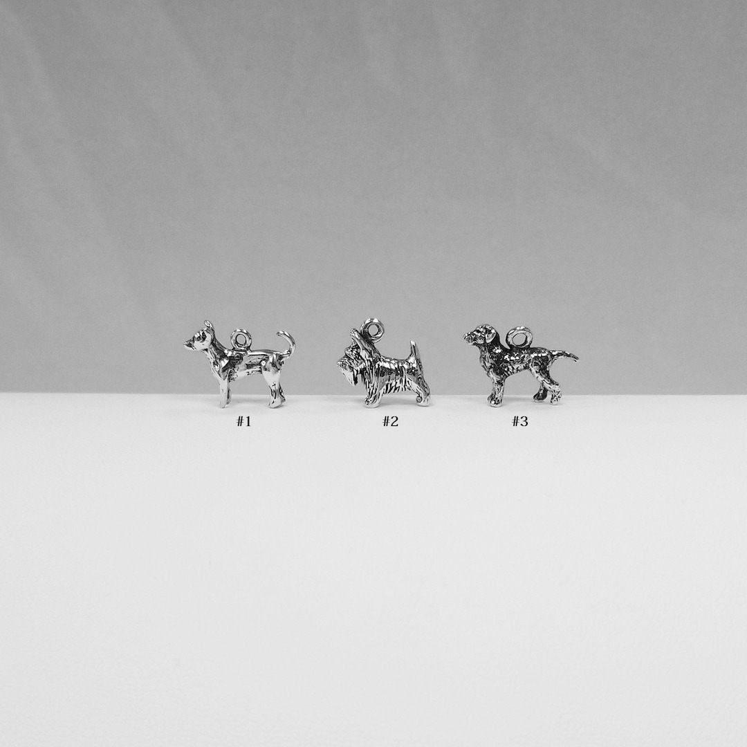 925 Sterling Silver Charms, Dogs - Etsy