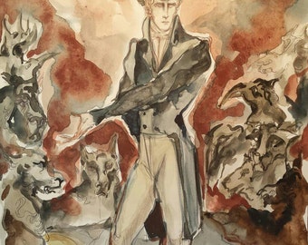 Watercolor Commission Original Custom Artwork Created Just For | Etsy