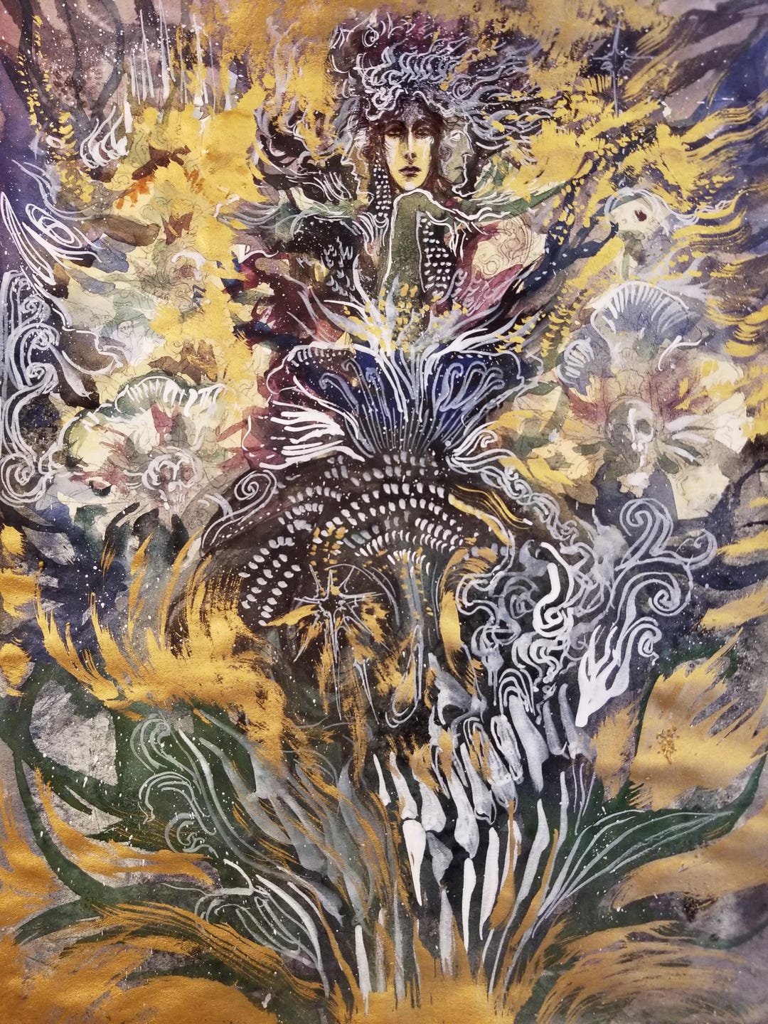 ORIGINAL Garden of Hekate Watercolor Painting Mystical Esoteric Pagan ...