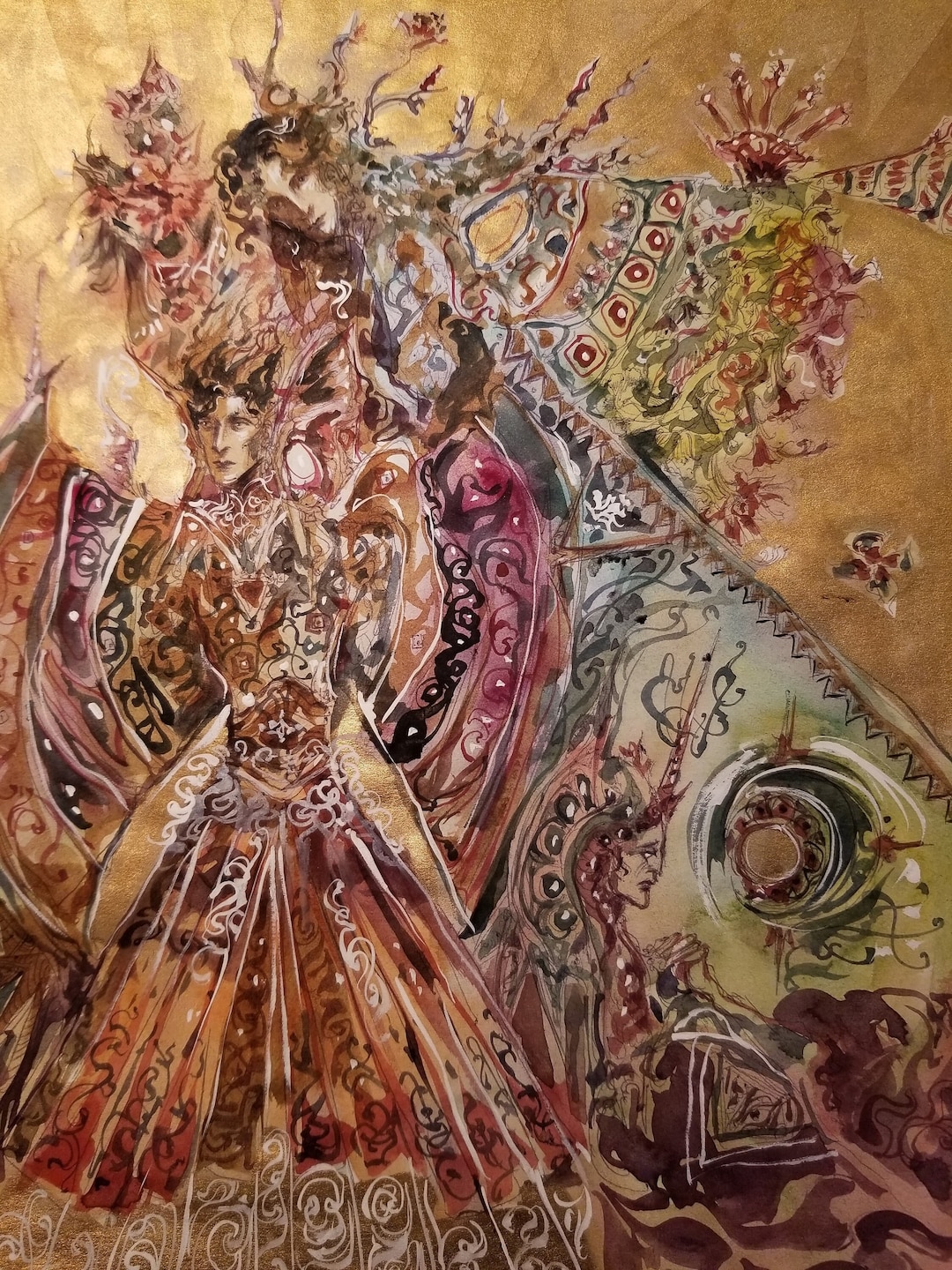 ORIGINAL Watercolor Painting: Midsummer Night's Dream Fairy Queen Art ...