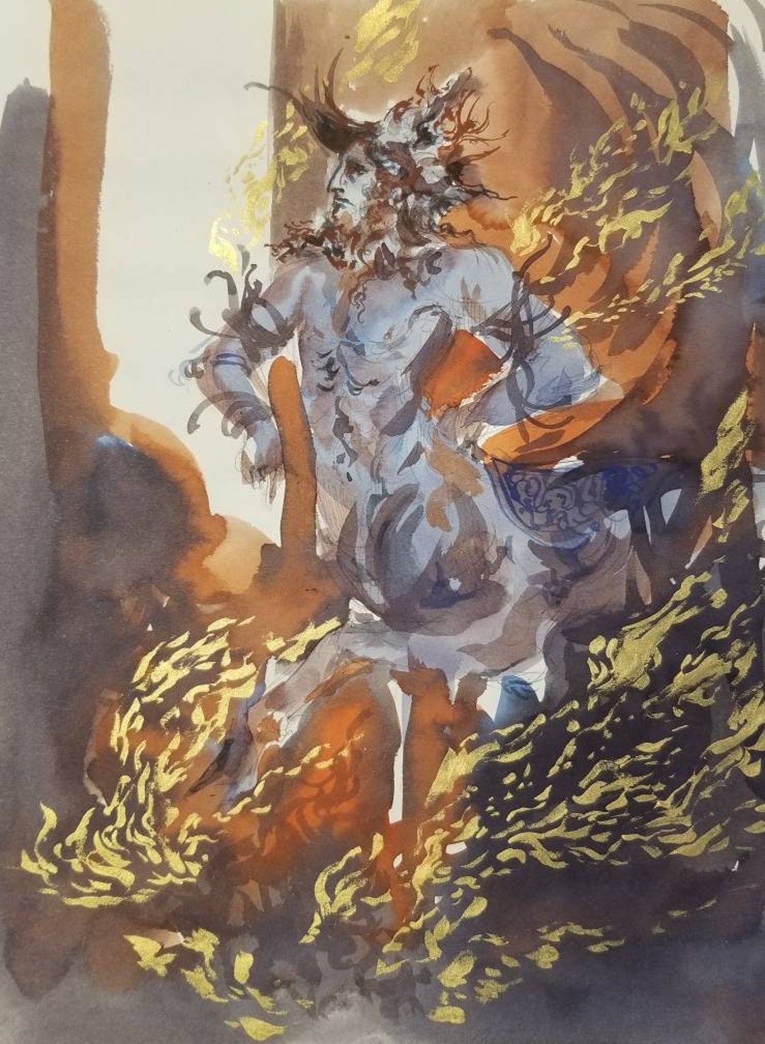 Chiron Painting Centaur Healer Magical Otherworldly Beings in Ancient ...