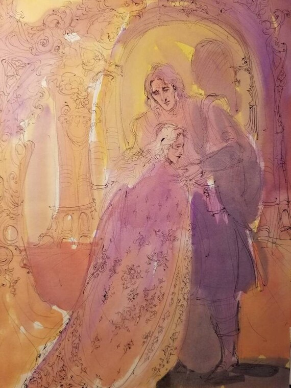 Labyrinth Original Painting Forest Sprite Magic Creature - Etsy