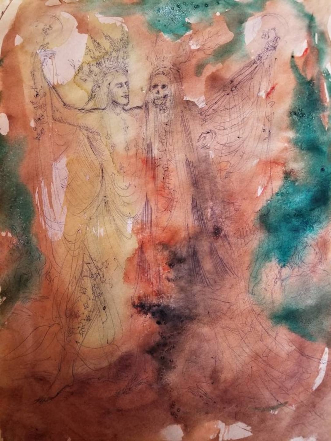 Life and Death Original Painting Allegorical Victorian Gothic Fantasy ...