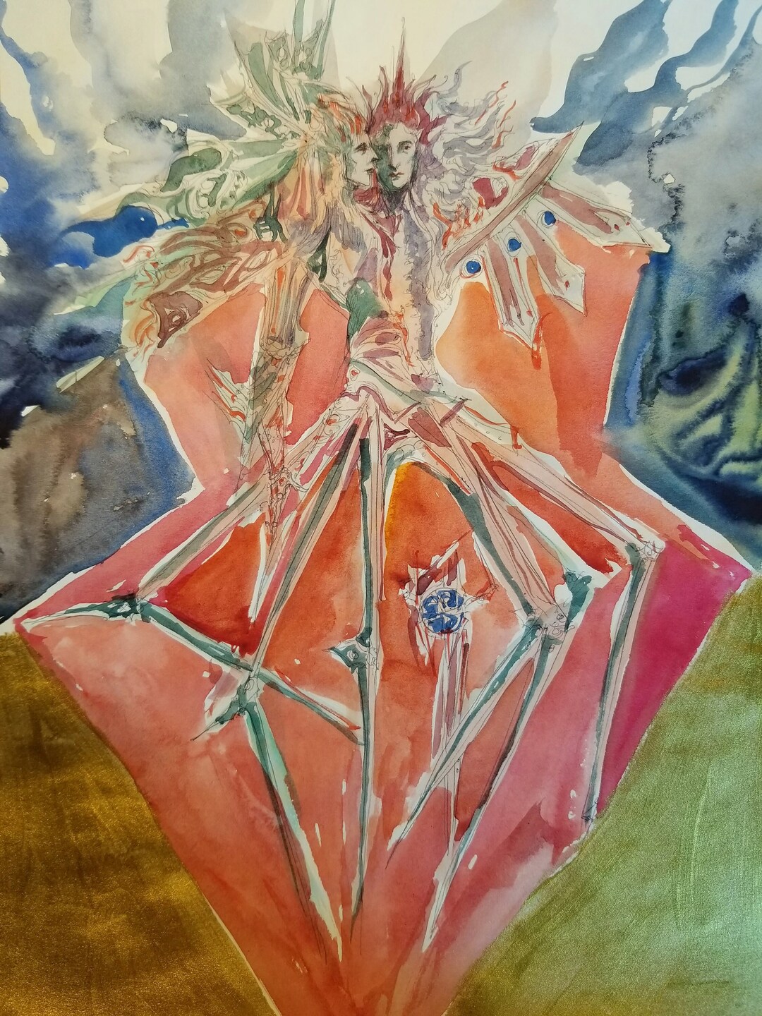 Conjoined Original Watercolor Fantasy Painting Inspired by - Etsy