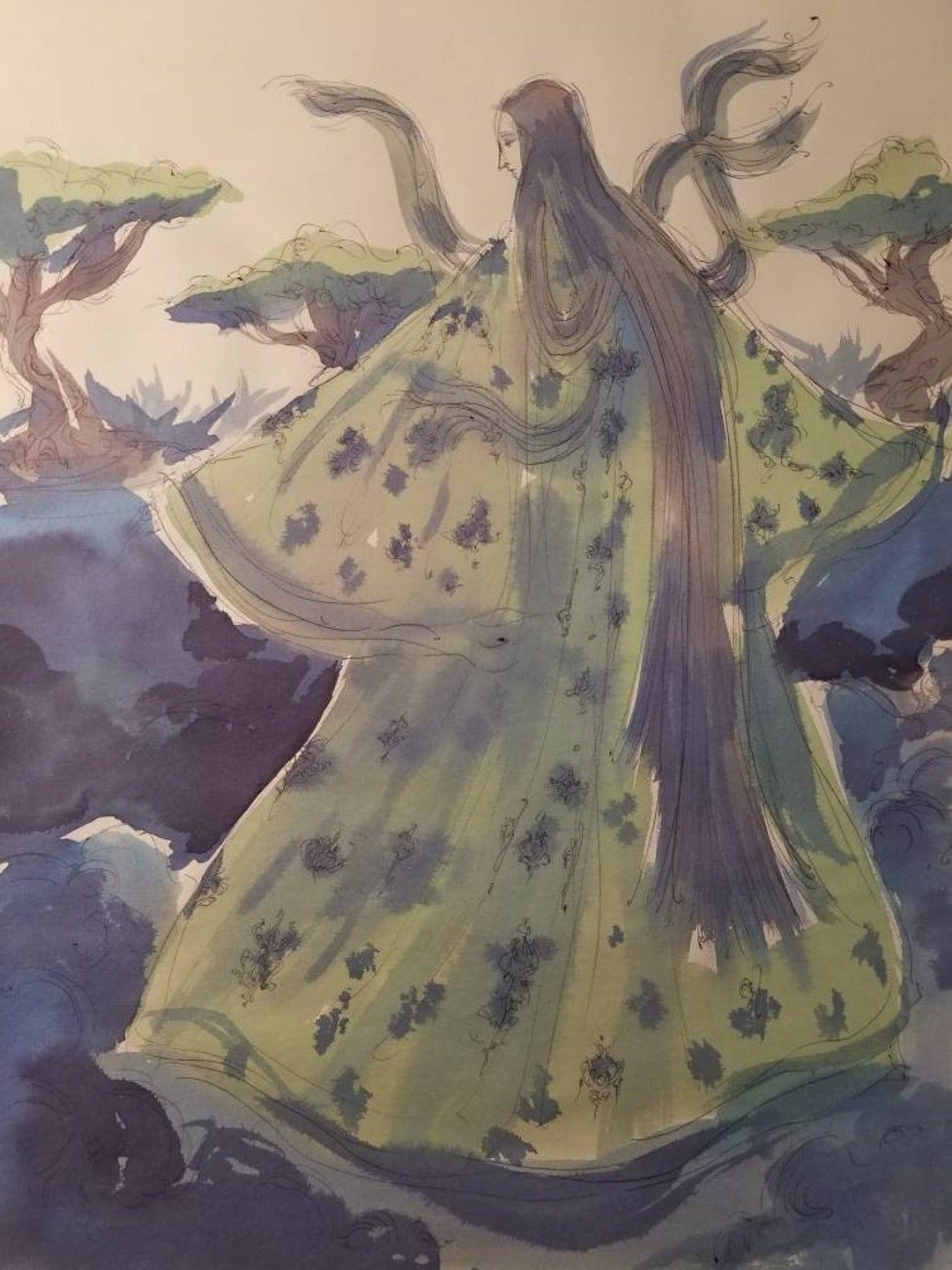 Japanese Tree Spirit Original Painting Mythology Folklore Magic Yokai ...