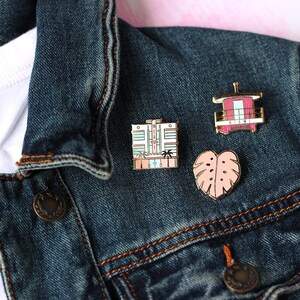 Miami Art Deco Building Enamel Pin - Etsy