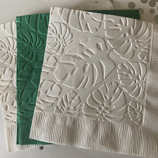 Tropical Leaf Paper Napkins - Etsy