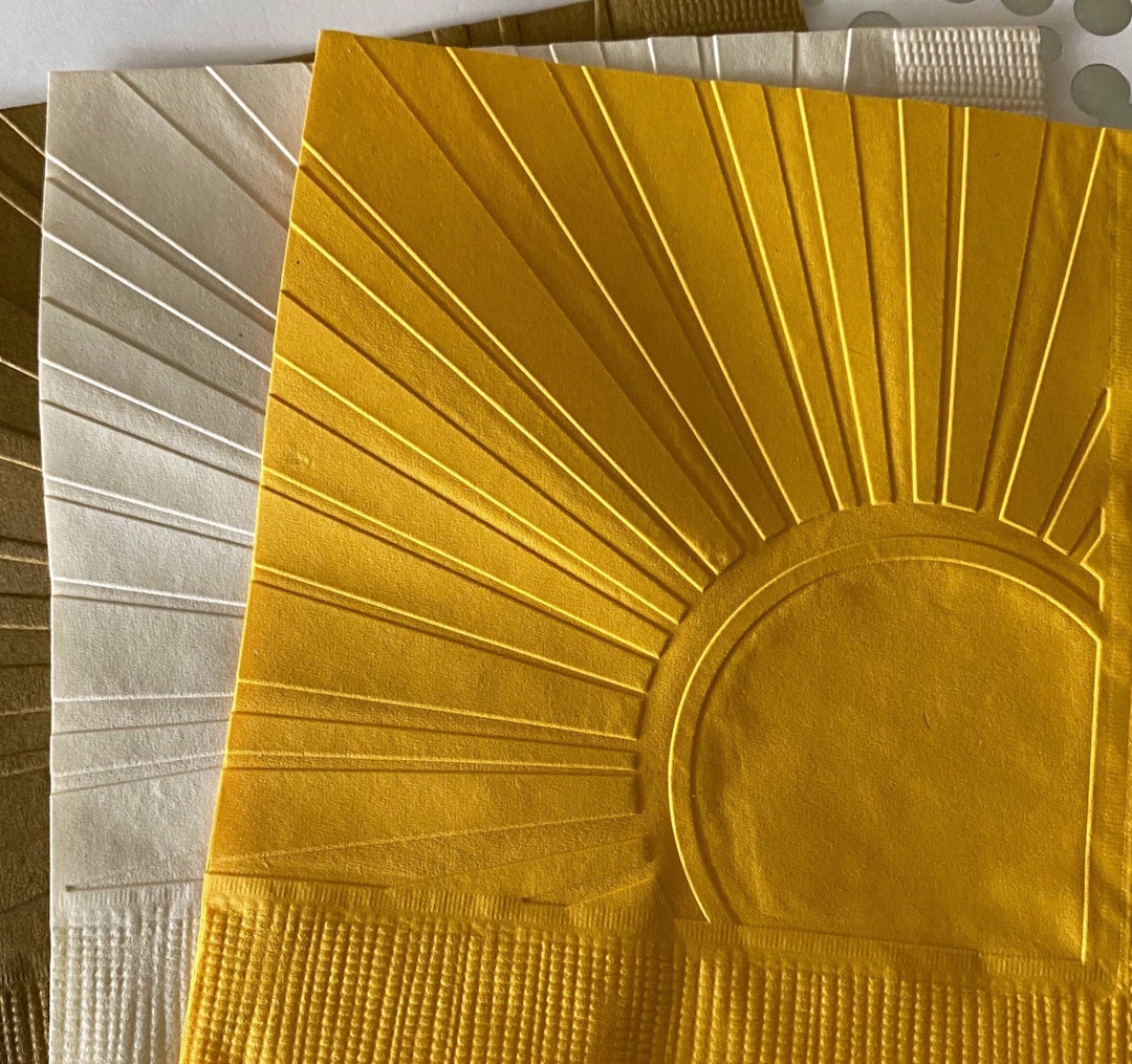 Sunshine Napkin ~ Embossed Napkin ~ Wedding ~ Birthday ~ Shower ...