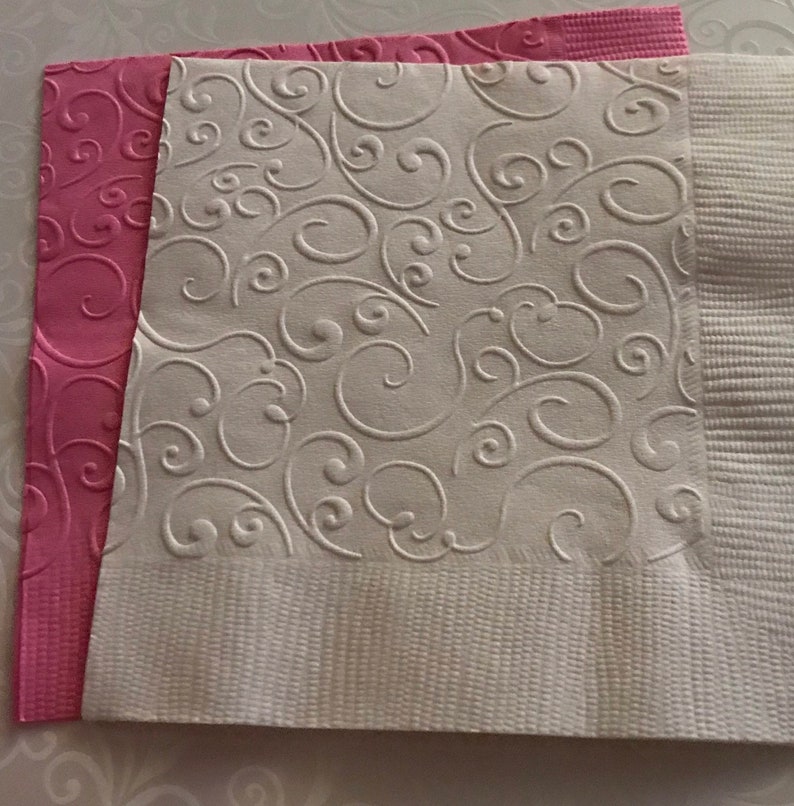 Embossed Paper Napkin Wedding Anniversary Birthday - Etsy