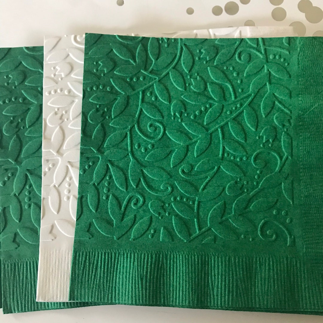 Leafy Napkins ~ Embossed Napkin ~ Leaf ~ Leaves ~ Vine ~ Garden Party ...