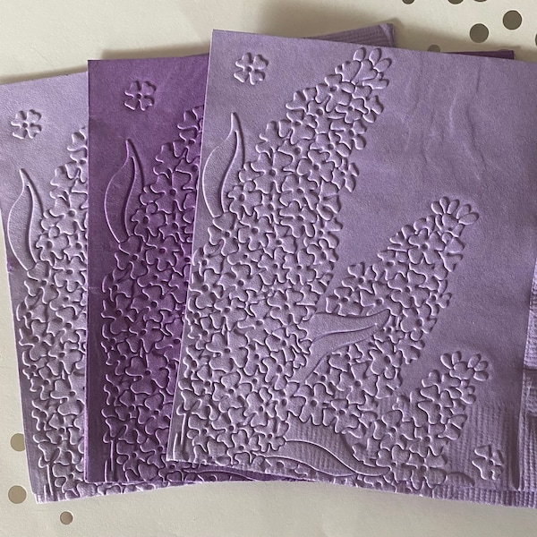 Lilac Napkins - Etsy