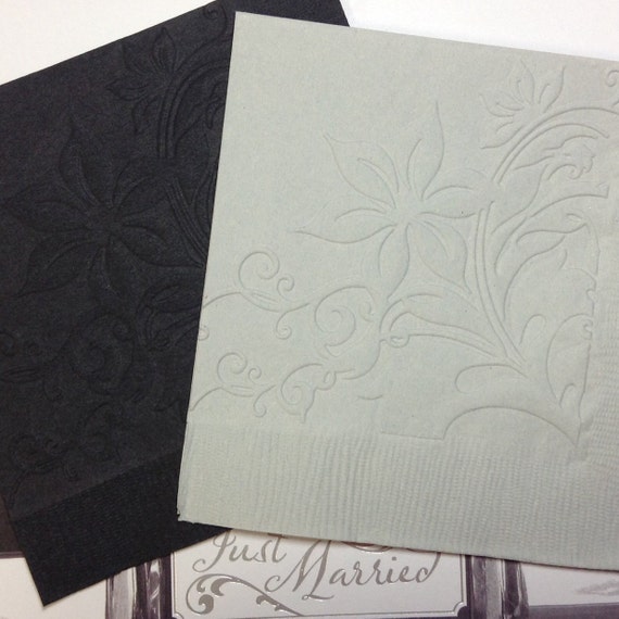 Wedding Napkin Embossed Paper Napkin Anniversary | Etsy
