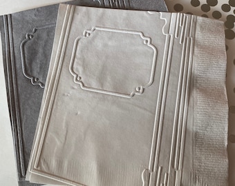 Musical Notes Napkins Embossed Paper Napkin Wedding Anniversary ...