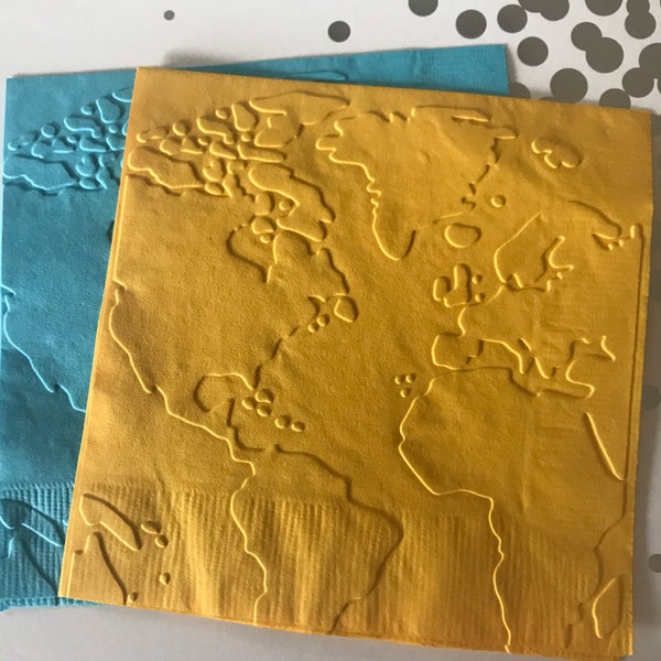 World Map Paper Bags - Etsy