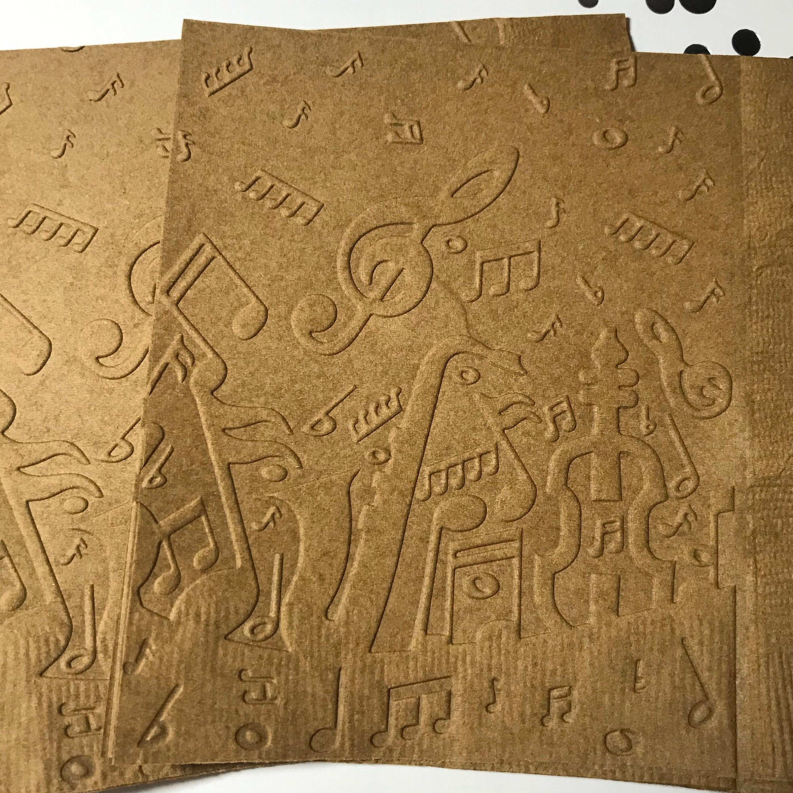 Musical Notes Napkins Embossed Paper Napkin Wedding | Etsy