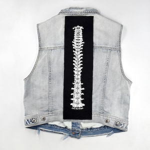Spine Screen Print Back Patch - Etsy