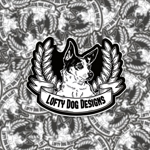 Banner Logo Vinyl Sticker - Etsy