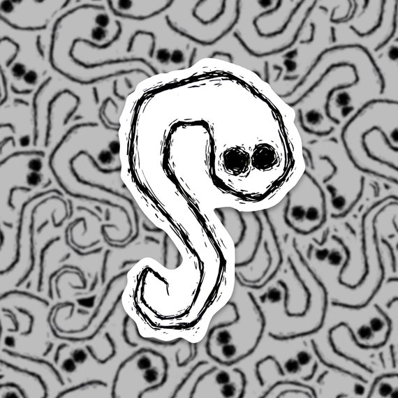 Ghost Transparent Vinyl Sticker | Etsy