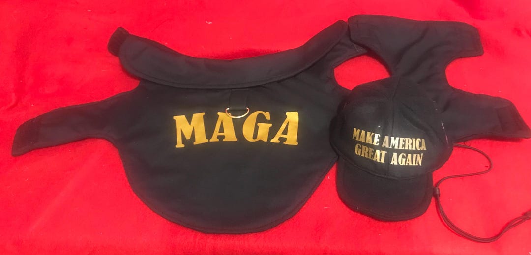 MAGA Dog Coat With Matching Hat Size: Large - Etsy