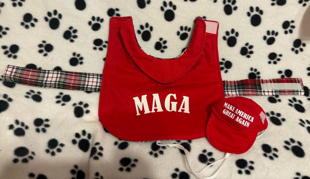 MAGA Dog Coat With Matching Hat Size: Medium - Etsy
