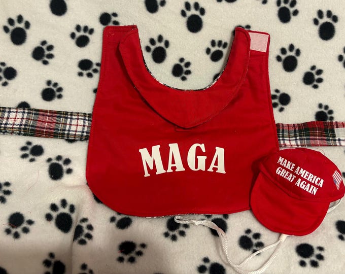 MAGA Dog Coat With Matching Hat Size: Medium - Etsy