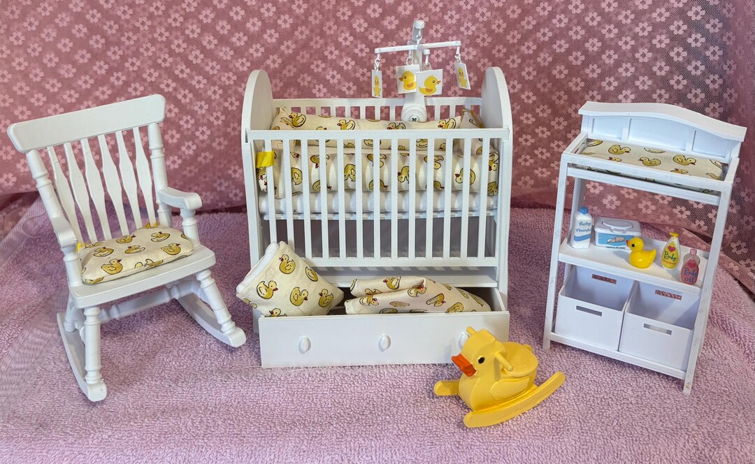 1:6 Scale Complete Doll Nursery Room Set. Rubber Duckie Design. - Etsy