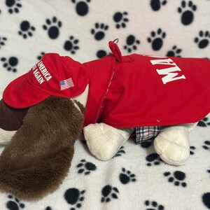 MAGA Dog Coat With Matching Hat Size: Medium - Etsy
