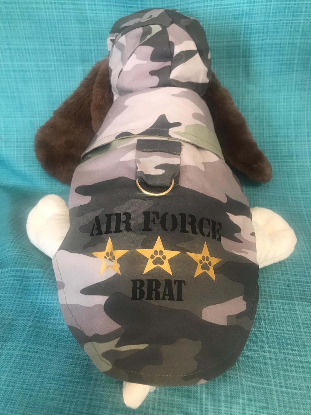 Dog Coat With Matching Hat for Dog Air Force Design Size Medium - Etsy