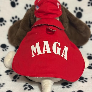 MAGA Dog Coat With Matching Hat Size: Medium - Etsy