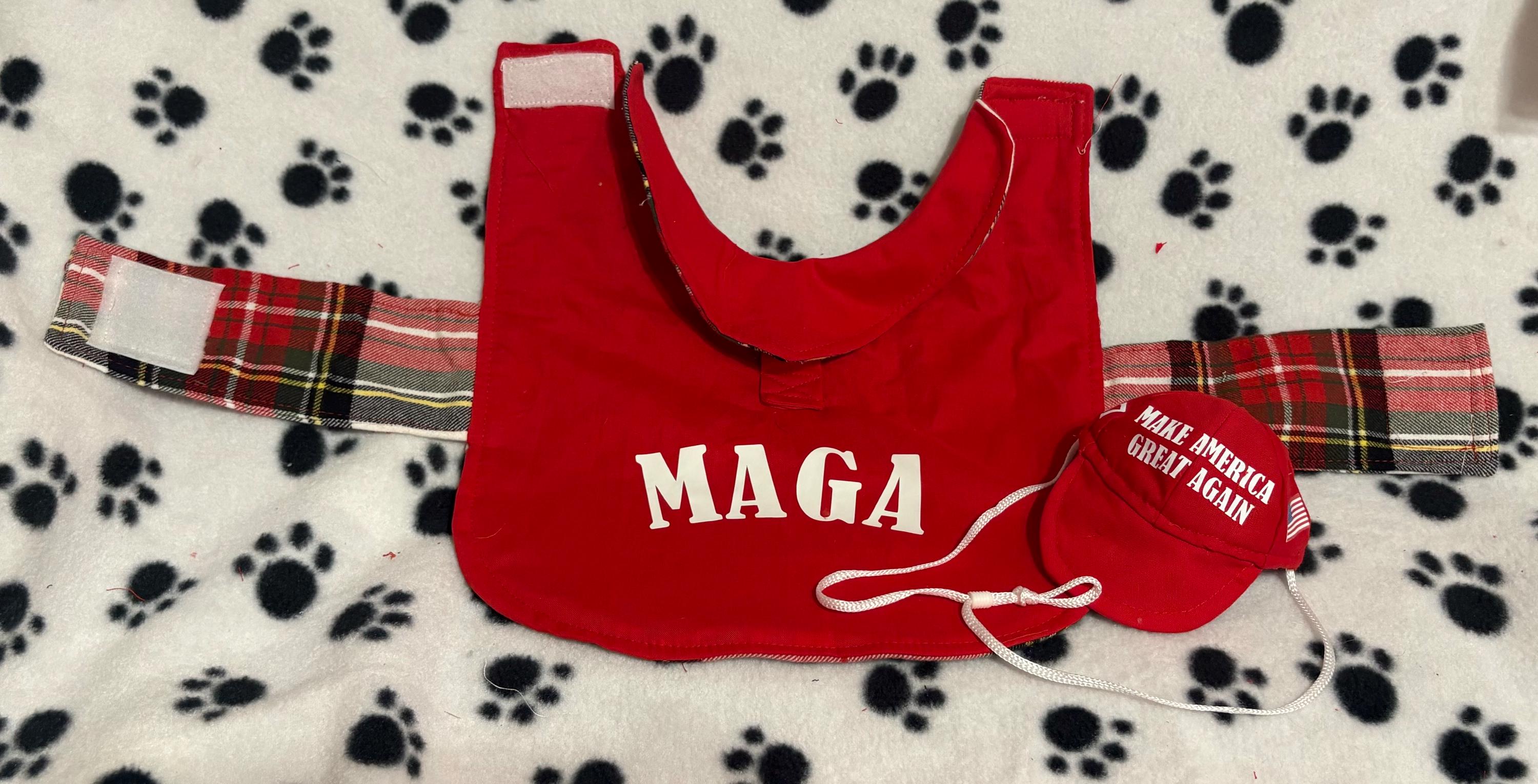 MAGA Dog Coat With Matching Hat Size: Medium - Etsy