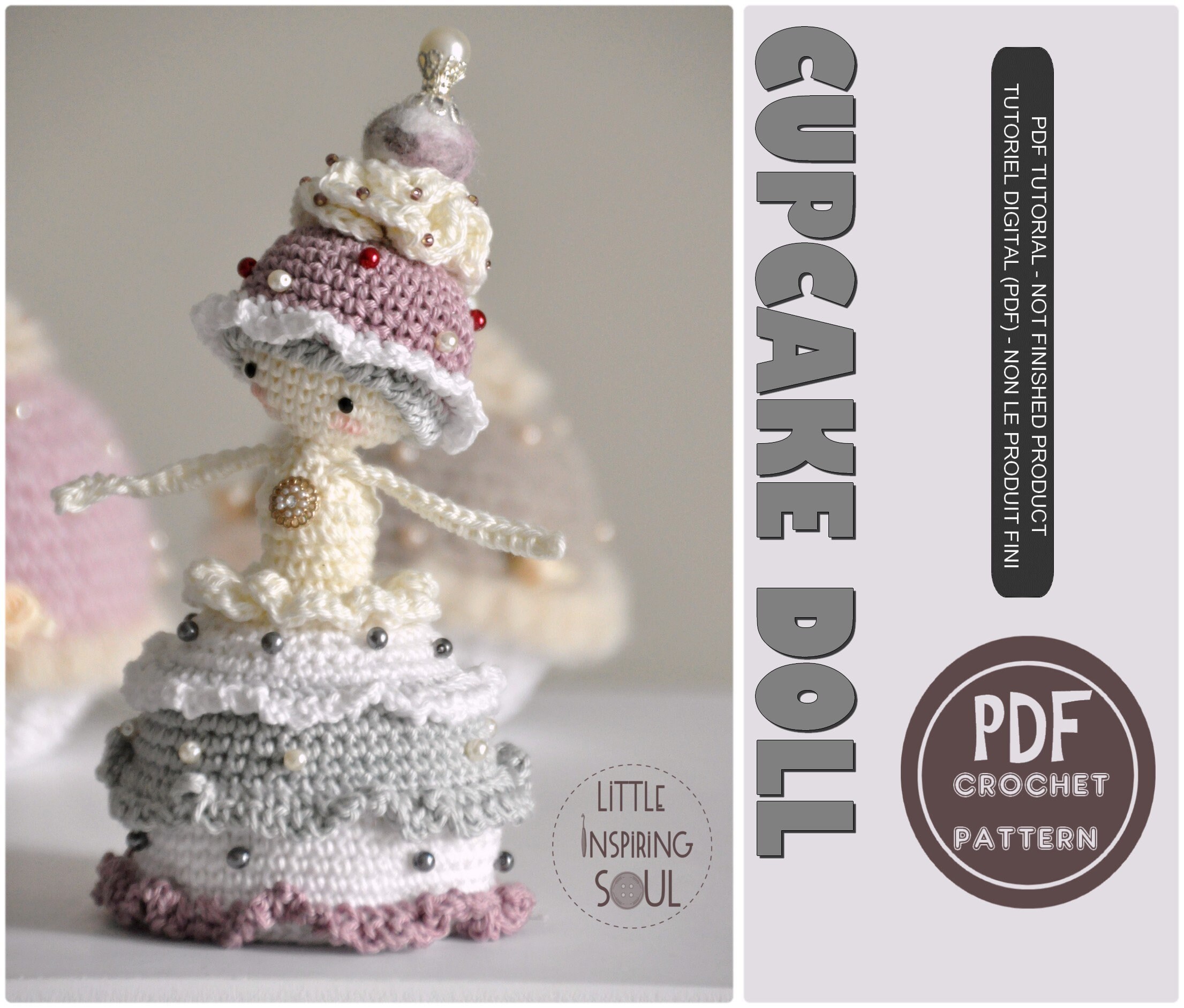 Crochet Cupcake Doll Ricorumi New York Bakery Booklet – Sweet