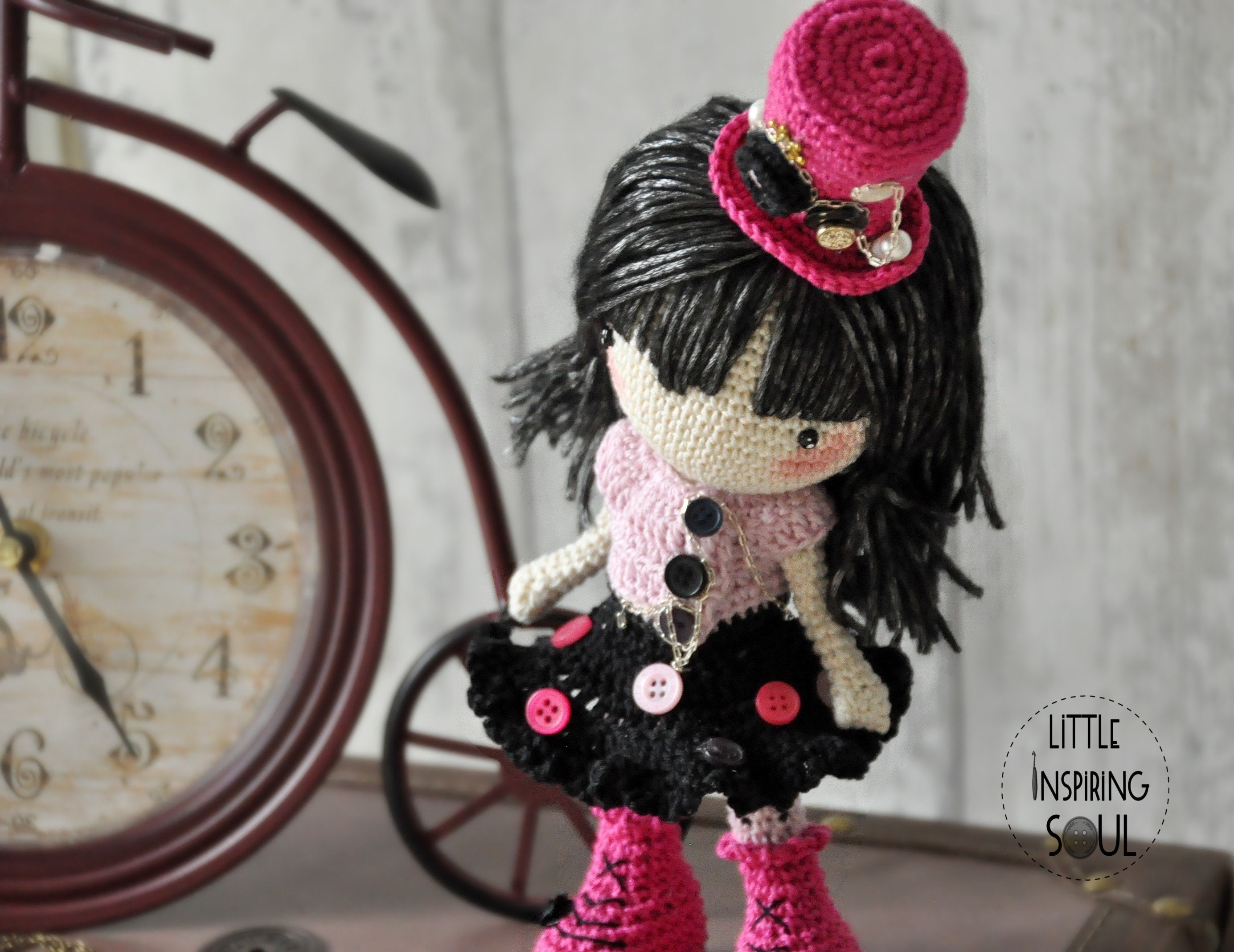 Steampunk crochet doll Little inspiring soul PDF CROCHET | Etsy France