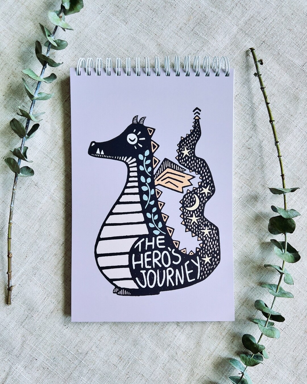 The Heros Journey, Dragon Notepad, Fantasy Notebook, Travel Journal ...