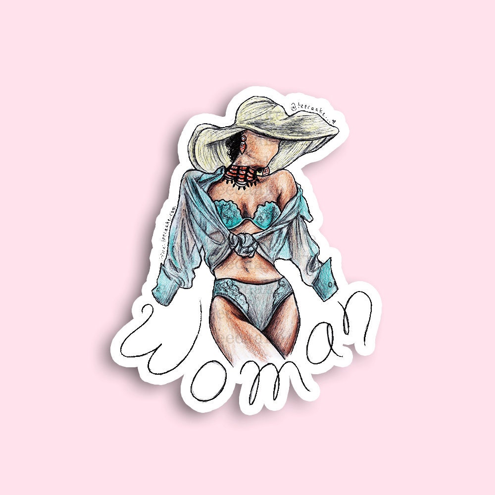 Woman Sticker Vinyl Laptop Sticker ad-on item only Women | Etsy