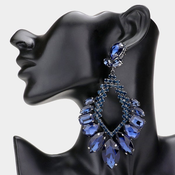 Extra Long Chandelier Earrings - Etsy