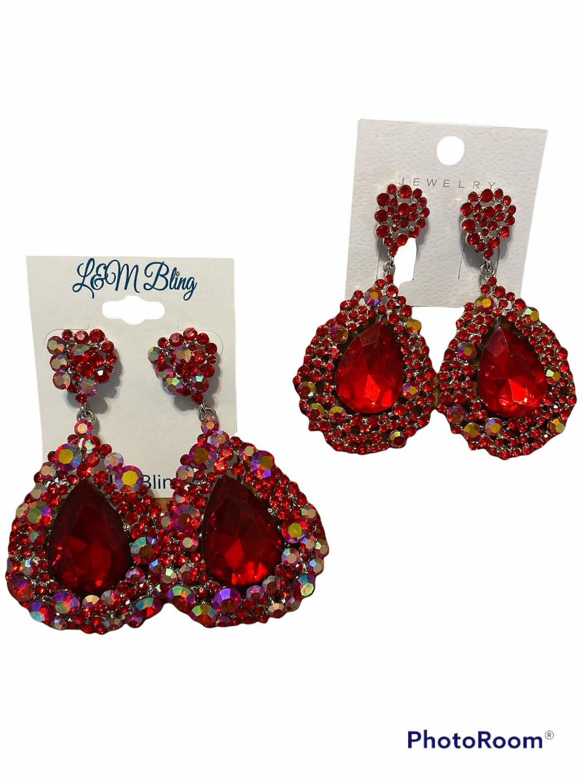 Red Earrings Red Chunky Earrings Large Red Earrings Red | Etsy