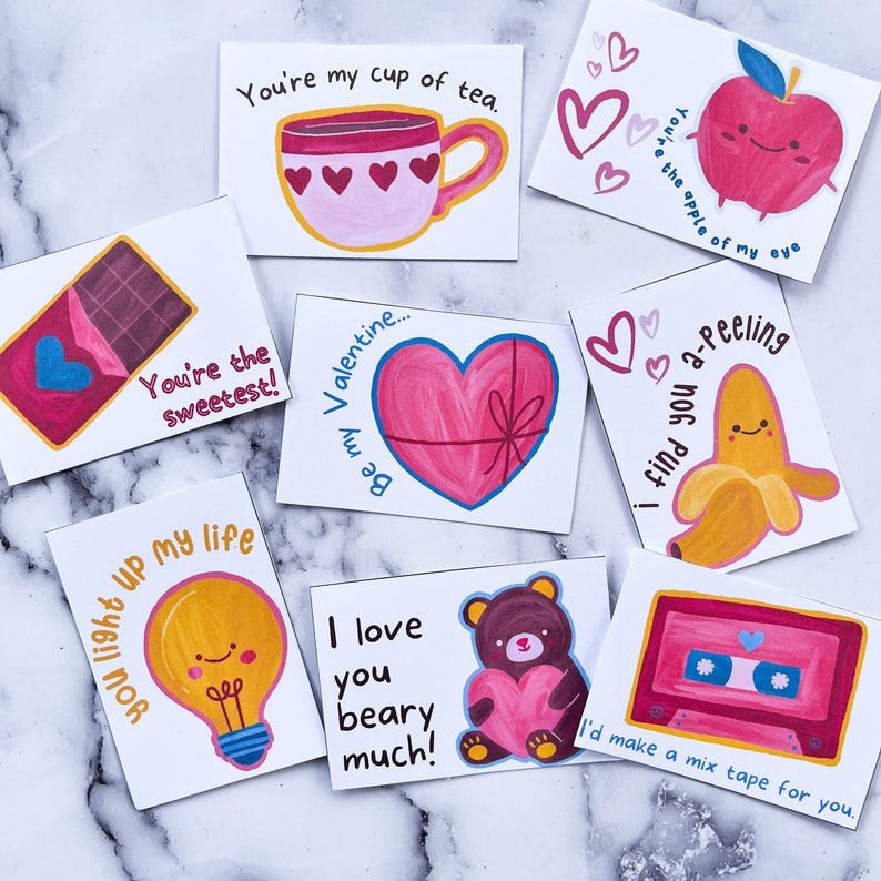 Printable: Heart Notes & Valentine's Day Cards - Etsy