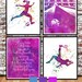Girls Soccer Poster Set, Football PRINT, Woman Playing Soccer, Sports ...