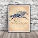 Vintage Secretariat PRINT, Secretariat Watercolor Style POSTER, Race ...