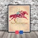 Vintage Secretariat PRINT, Secretariat Watercolor Style POSTER, Race ...