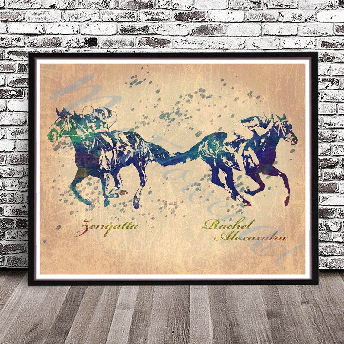 Vintage Rachel Alexandra Zenyatta PRINT Watercolor Painting | Etsy