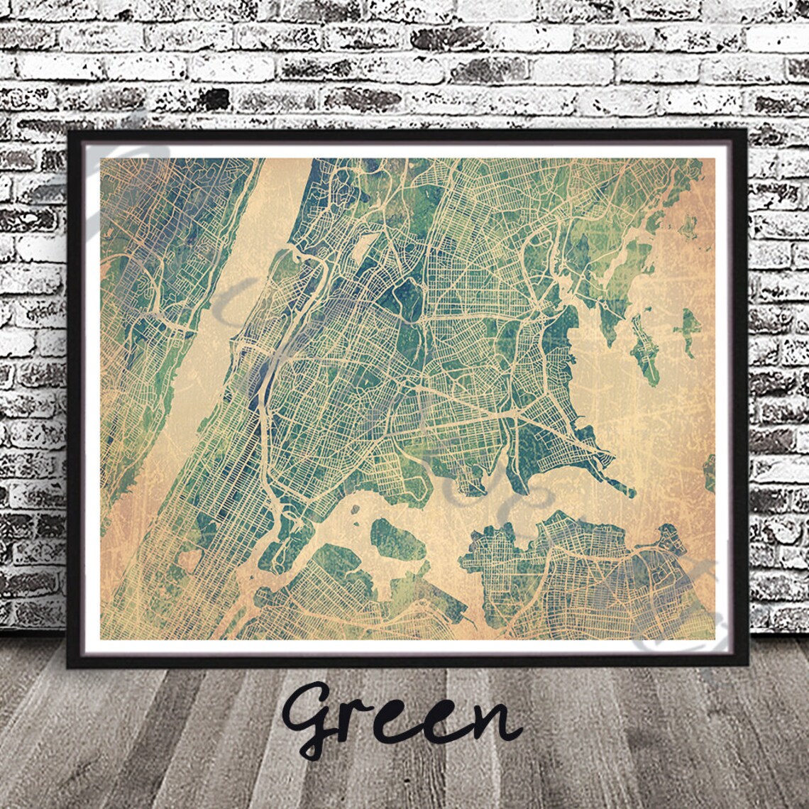 Vintage the Bronx Street Map, NYC Streetmap, the Bronx Map, NY Street ...