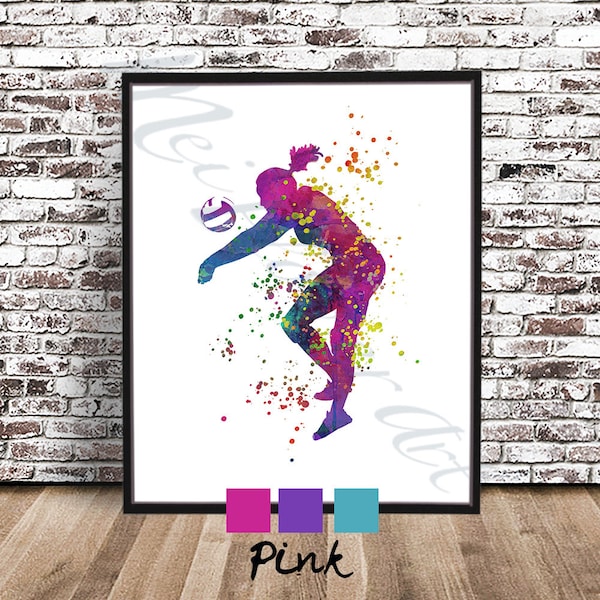 Volleyball Art - Etsy