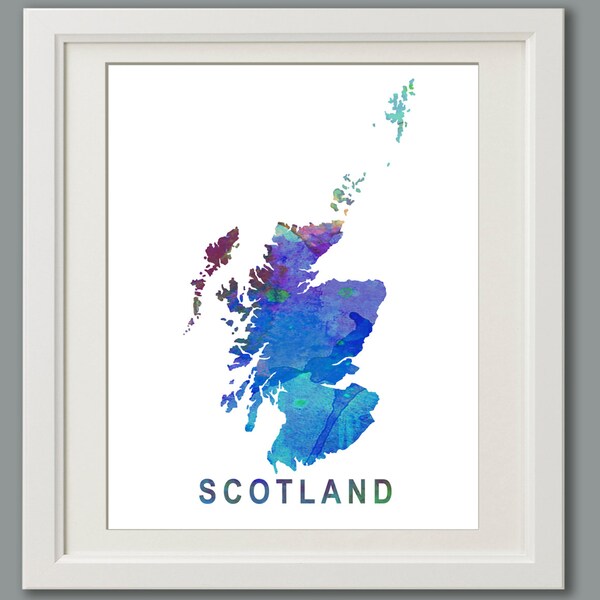 Watercolor Map - Etsy