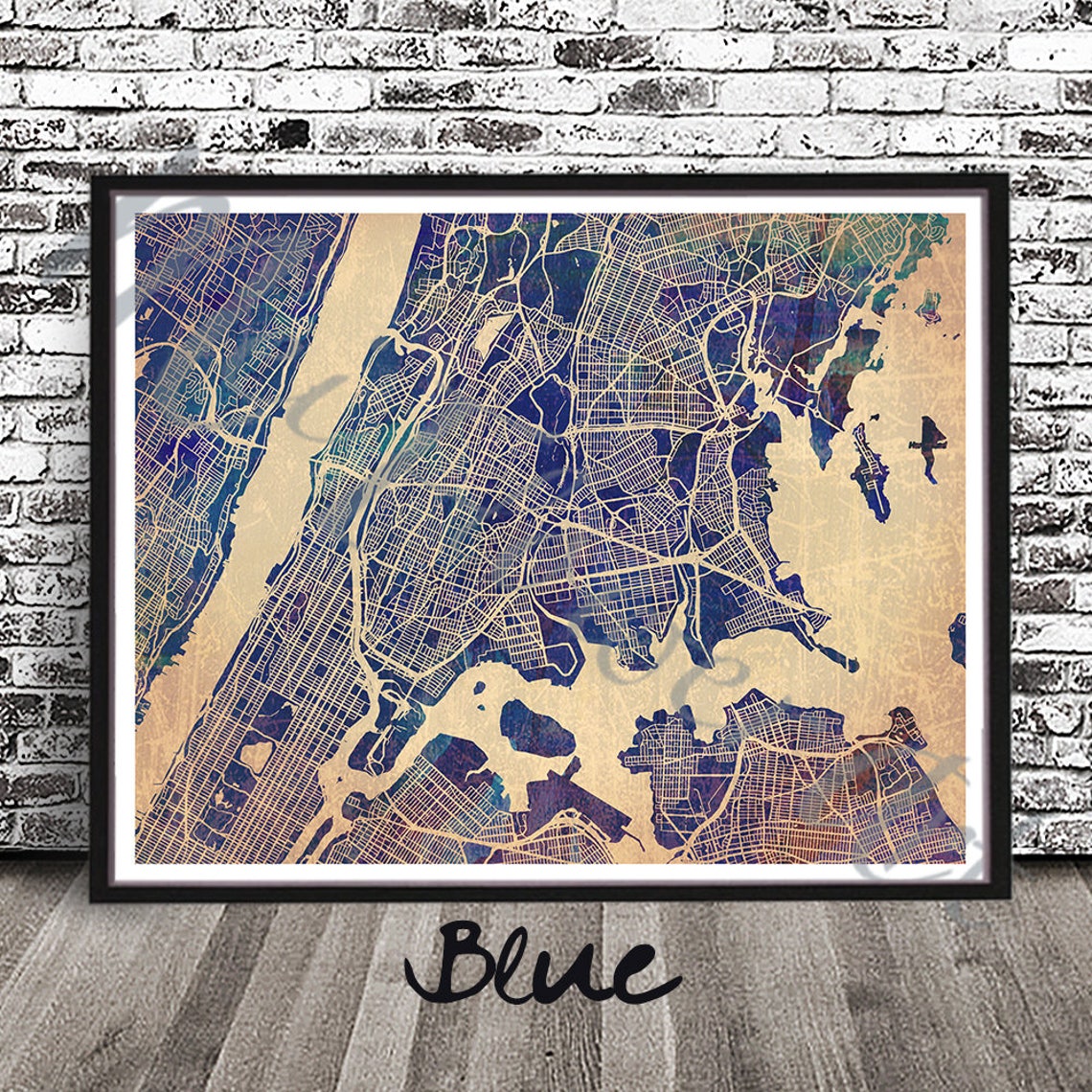 Vintage the Bronx Street Map NYC Streetmap the Bronx Map NY - Etsy
