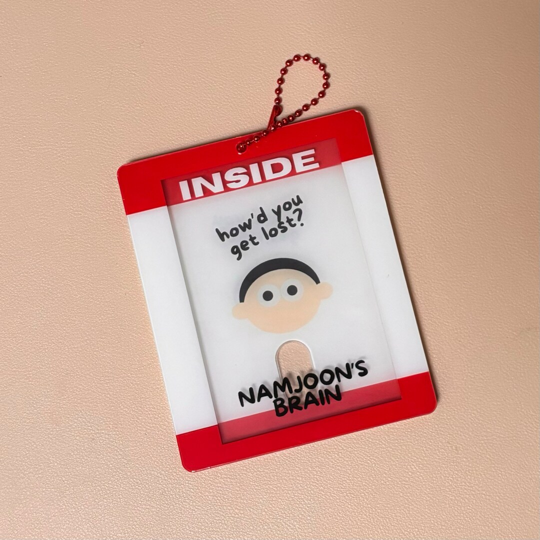 Inside Namjoon's Brain Acrylic Photocard Holder - Etsy