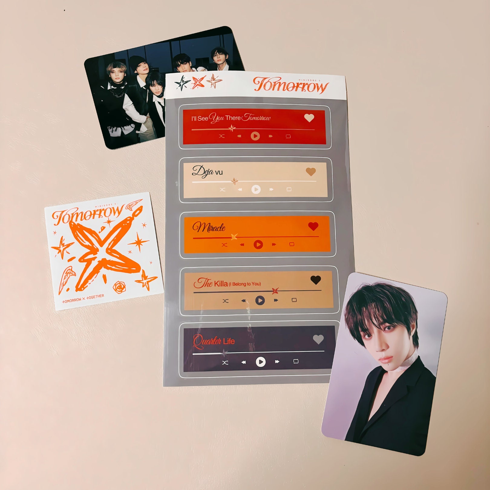 TXT Minisode Tracklist Sticker Sheets - Etsy