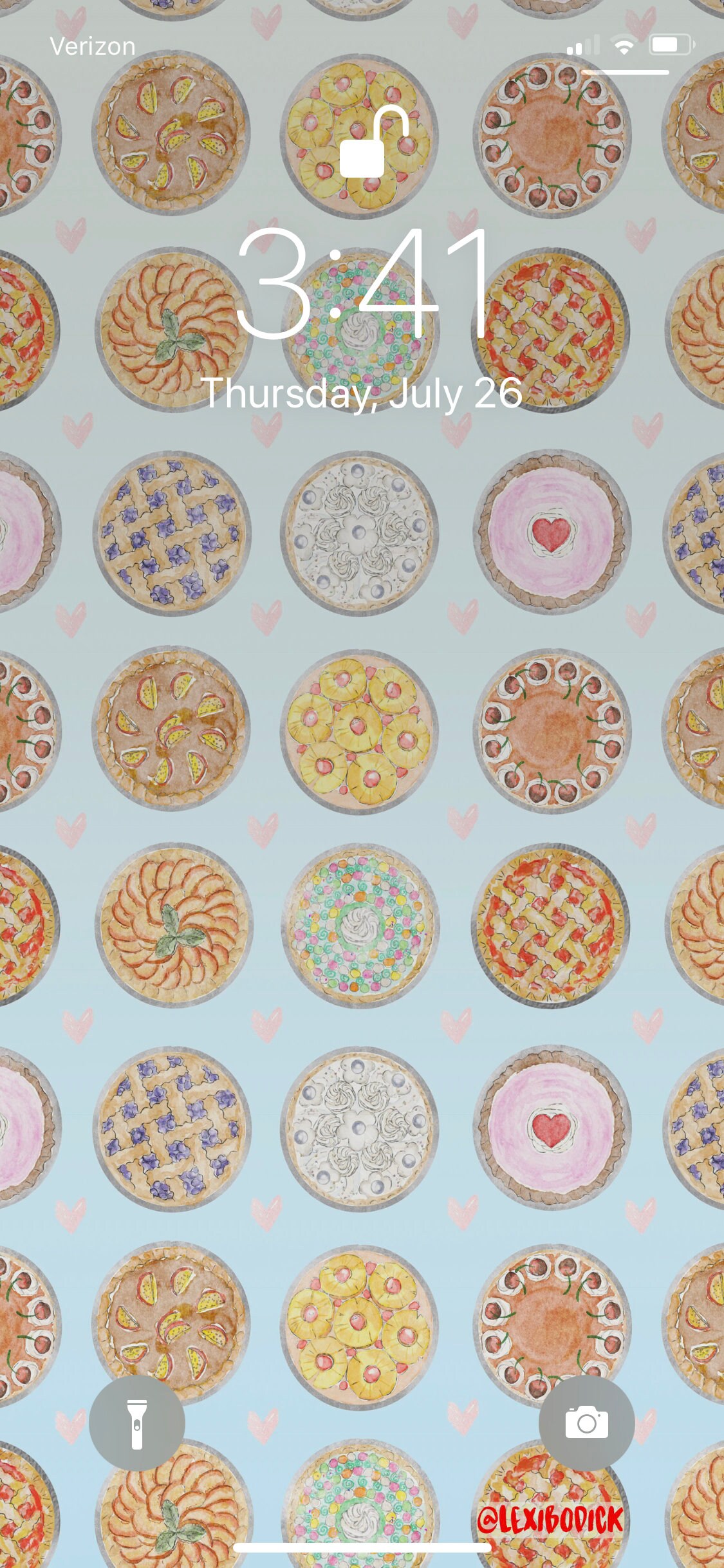 Waitress Inspired Pie Phone Home Screen and Lock Screen - Etsy