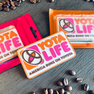 America Runs on Toyota PVC Patch - Etsy