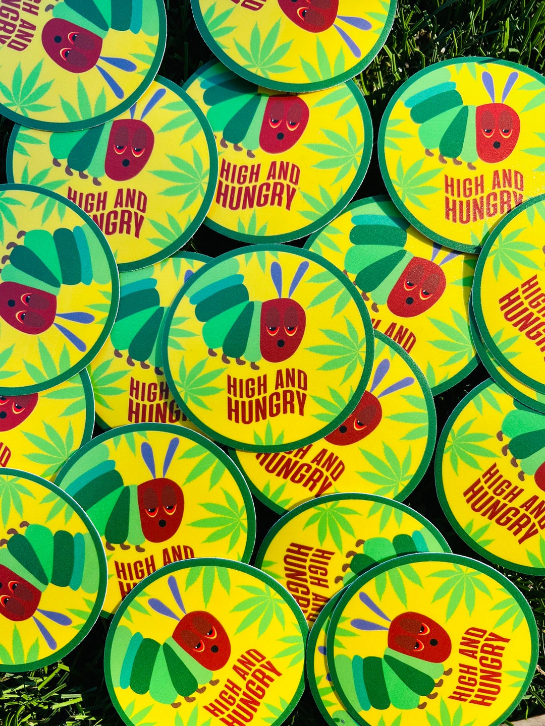 High and Hungry Caterpillar Sticker - Etsy
